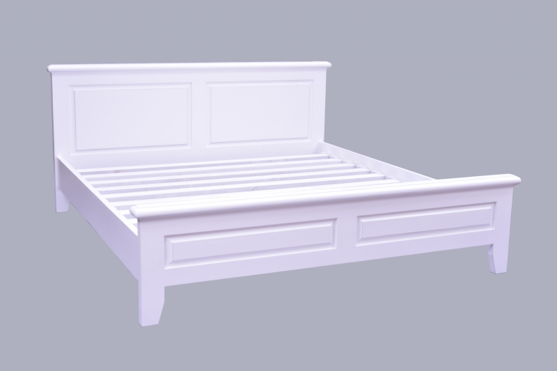 Dvoulůžková postel bílá 215x92x197cm